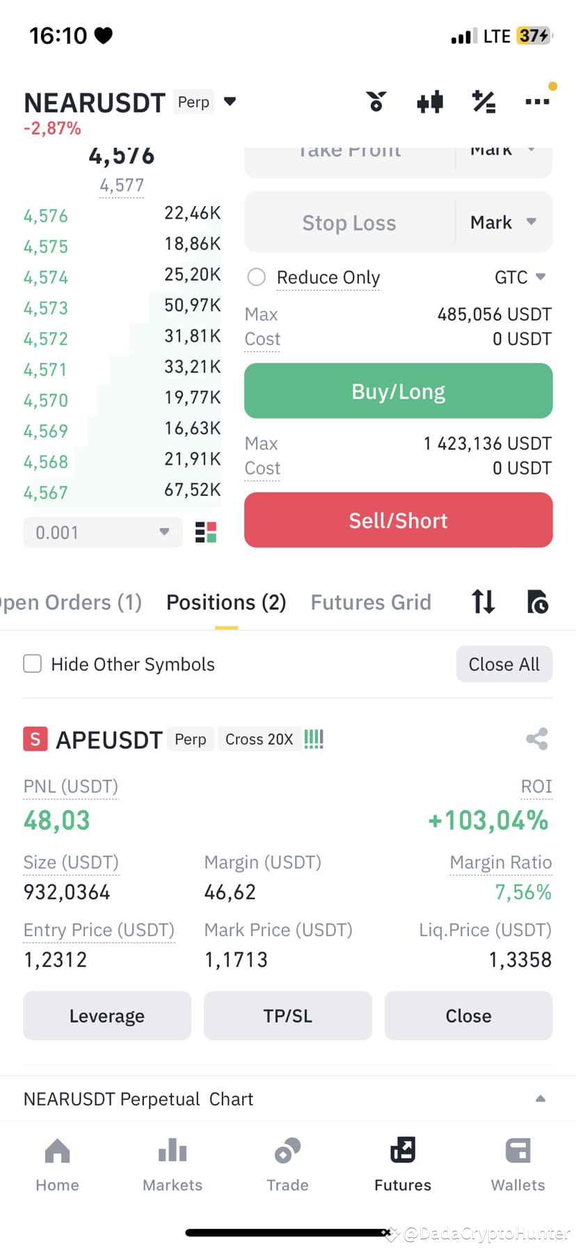 $APE market is down, we up⬆️🤣🤑 | DadaCryptoHunter on Binance Square