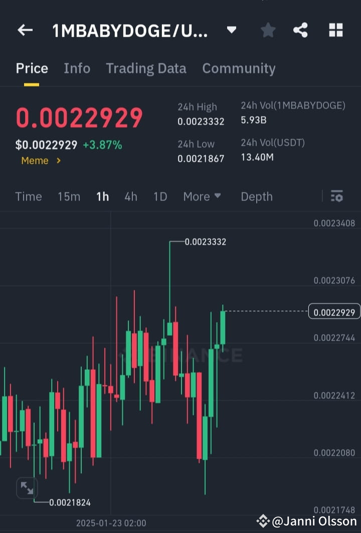 $1MBABYDOGE /USDT Trading Signal - Meme Market Momentum! | Janni Olsson ...
