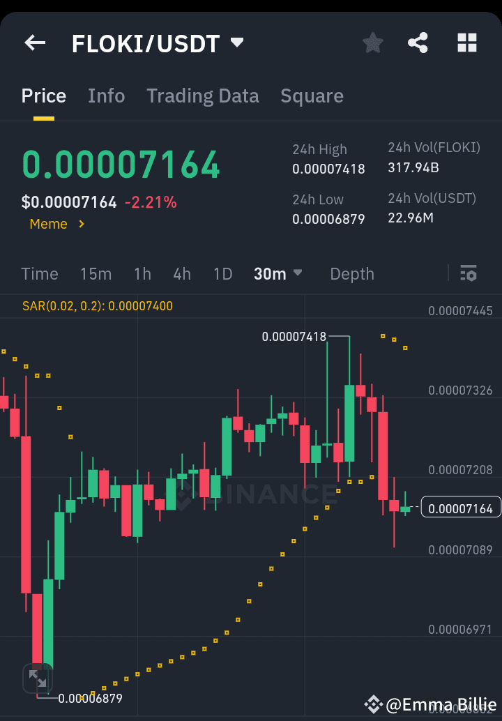 🚀 FLOKI/USDT Market Update – Meme Coin Action! 🐶🔥 $FLOKI | Emma Billie on Binance Square