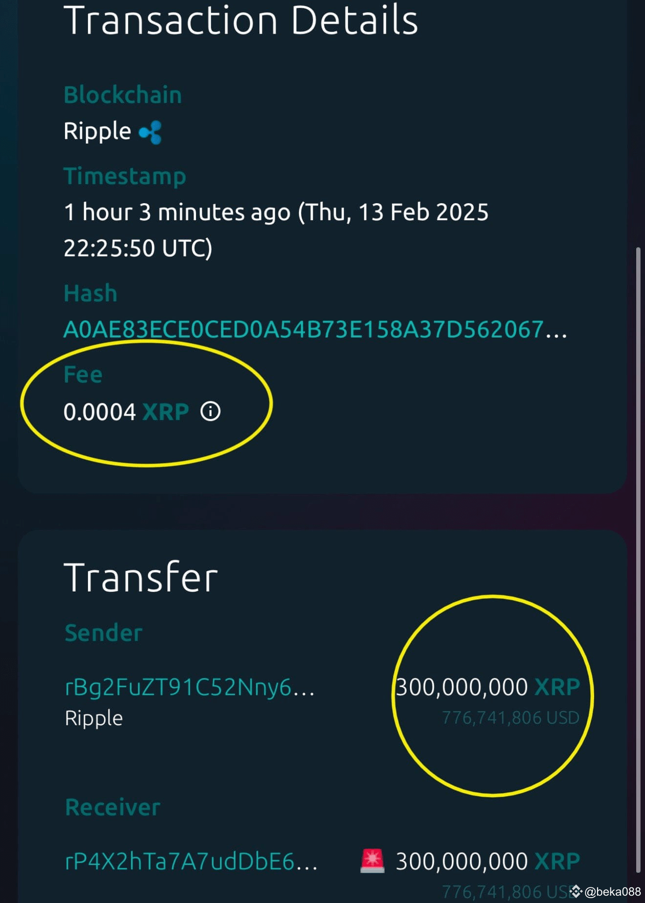 Today, Ripple has sent 300M #XRP worth $778,731,954 in 1 sec | BEKS-XRP088 on Binance Square