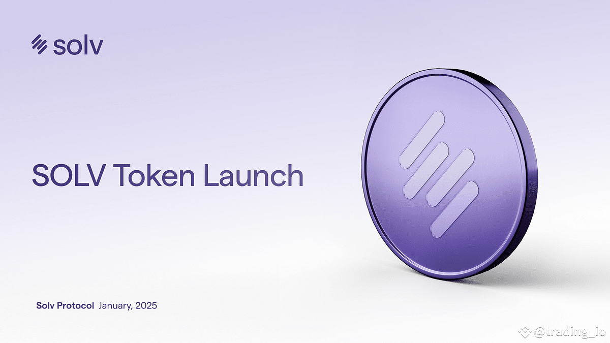 $SOLV Protocol (SOLV) is rapidly gaining prominence in th | trading_io ...