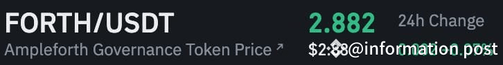 FORTH Price Update $FORTH $SOL $USDC #BTC #USDC | information post on ...