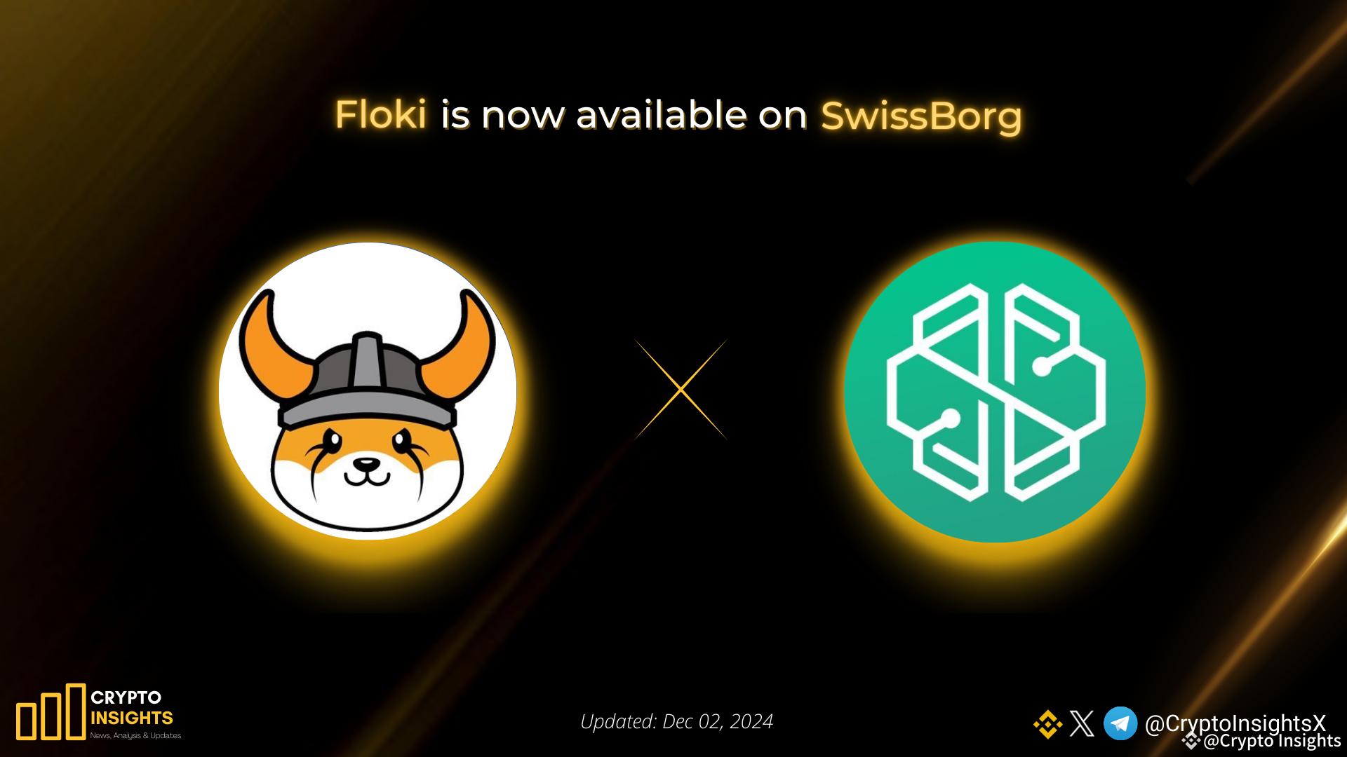 📢 @Floki Inu $FLOKI is now available on Swissborg Swiss | Crypto Insights on Binance Square