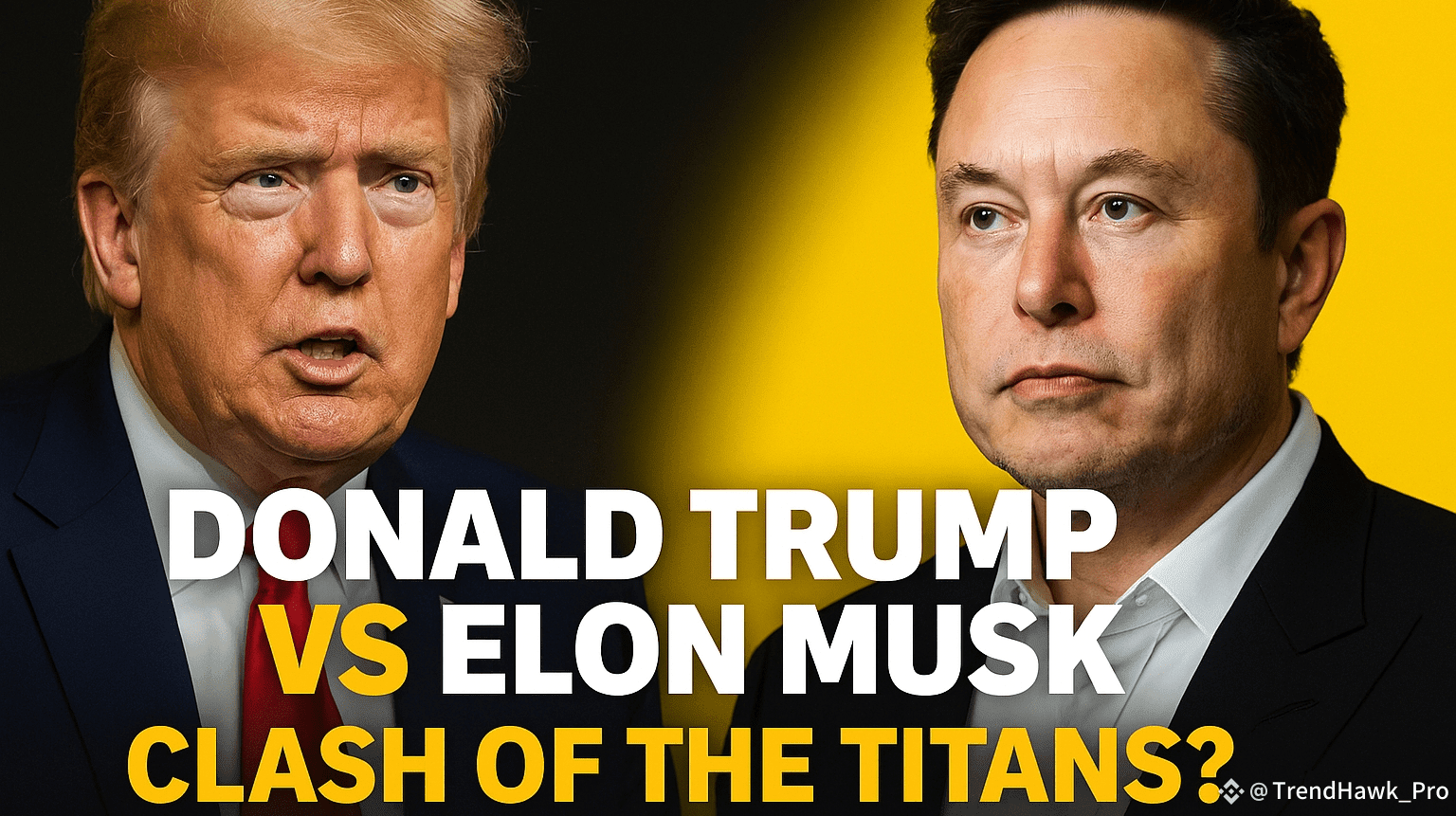 Donald Trump vs Elon Musk: Clash of the Titans? 🚀 | TrendHawk_Pro on ...