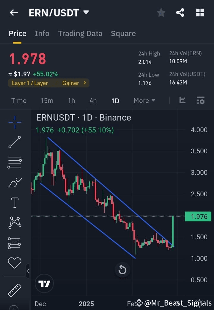 I told you . ️ #ERNUSDT #BinanceGains #cryptosignals #tr | Mr_Beast ...