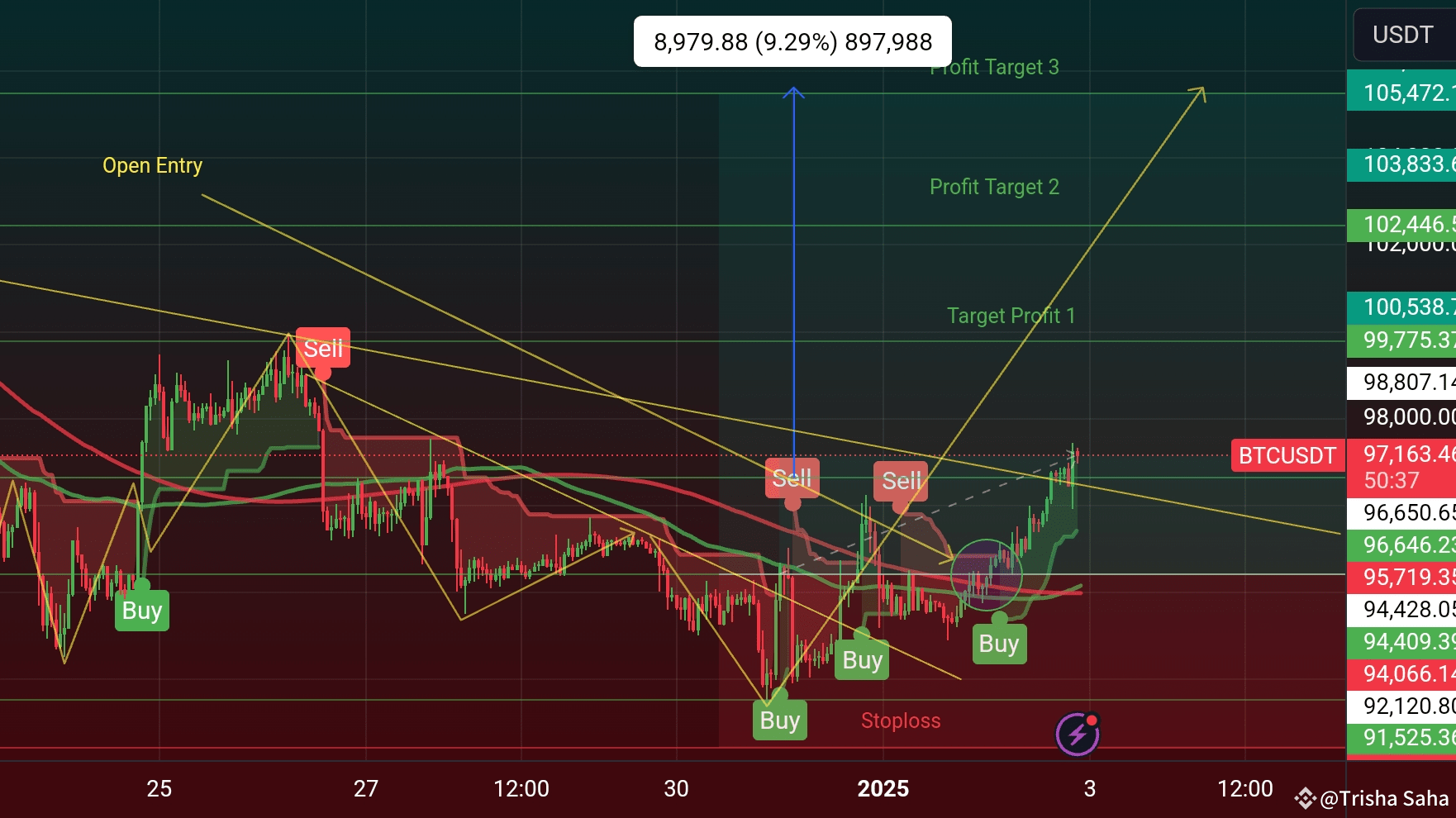 $BTC BULL RUN 2025 STARTING OF THE YEAR SEE ON CHART🧐🧐 | Trisha_Saha on ...