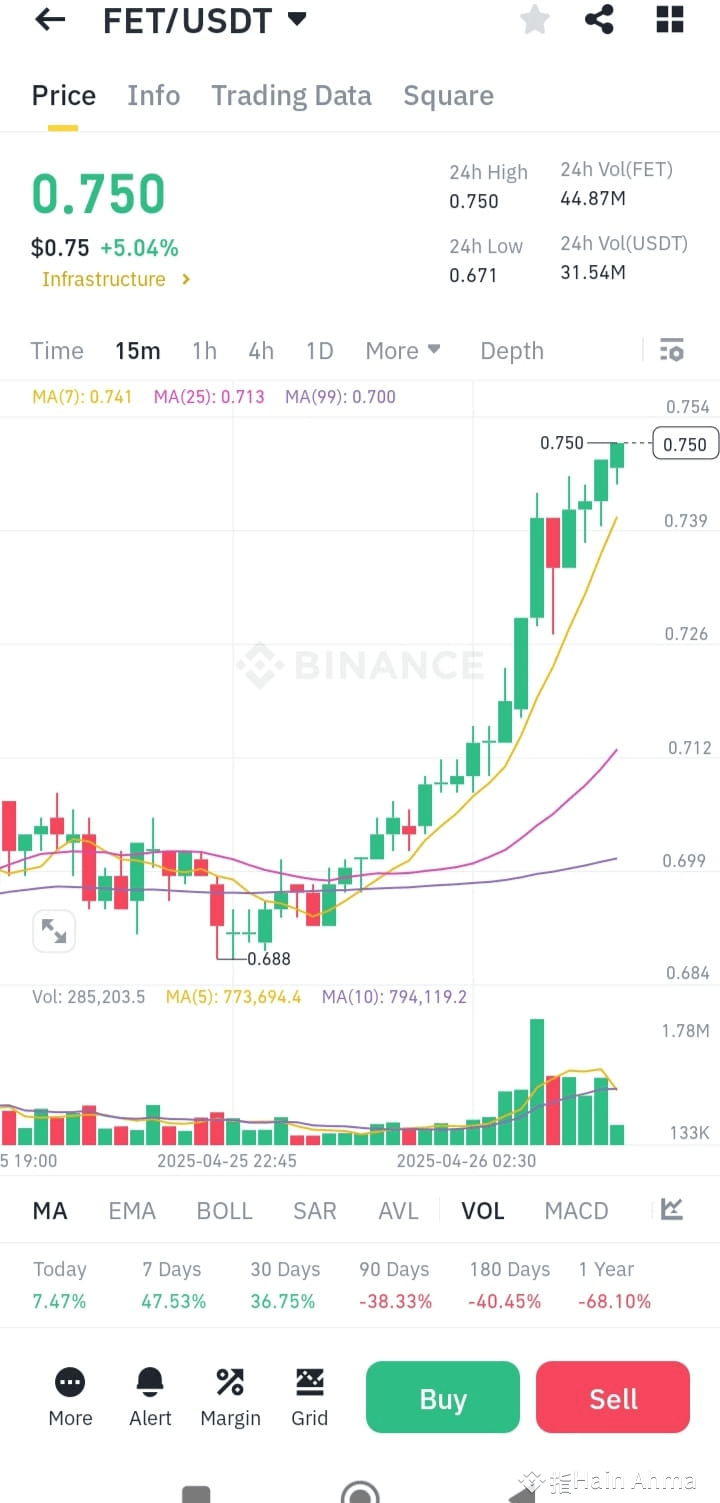 $FET Short Liquidation Alert: $25.347K at $0.74749 ⚡ Big S | Hain Ahmad ...