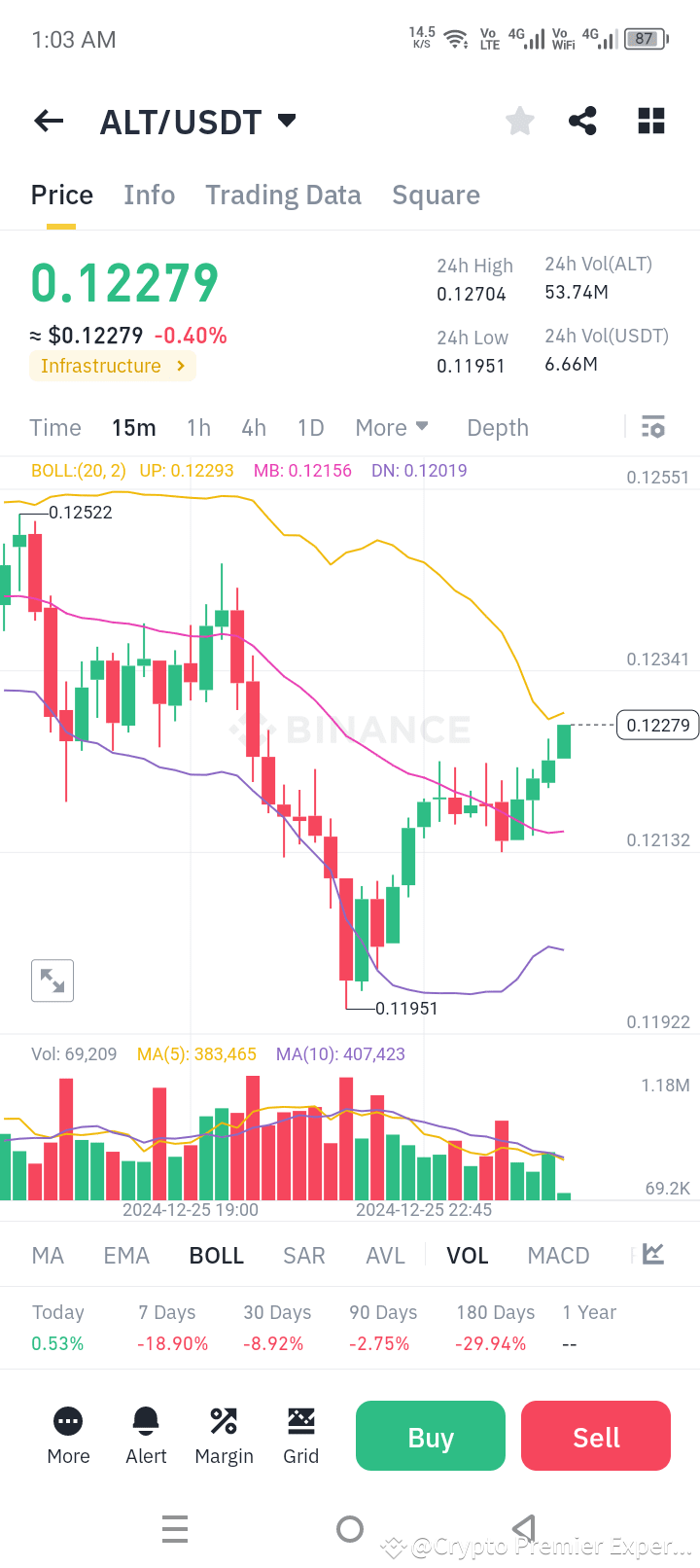 This is Going On FUTURES ALT/USDT LONG ENTRY: 0.1250 - | Crypto Premier ...