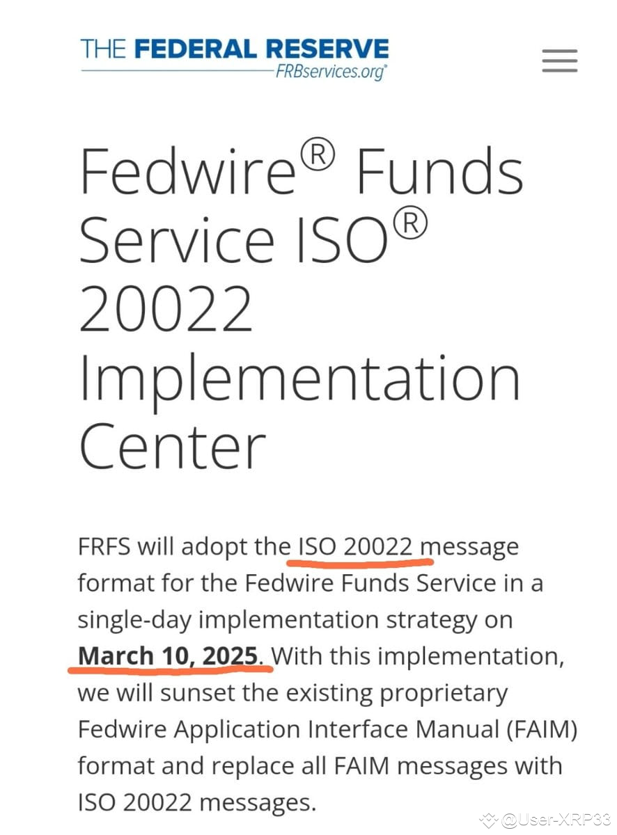 La Reserva Federal adoptará la norma ISO 20022 en una implem | User ...