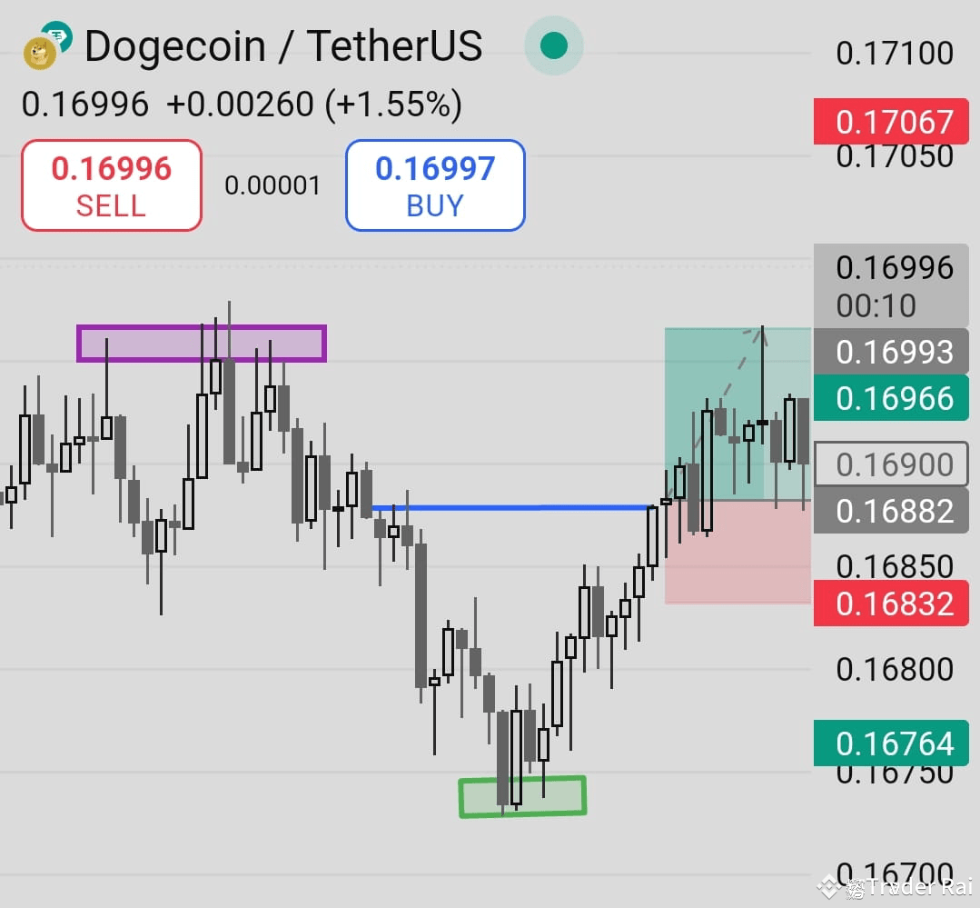 🔥 $DOGE – Target Hit Successfully! Another perfect tr | Trader Rai on ...