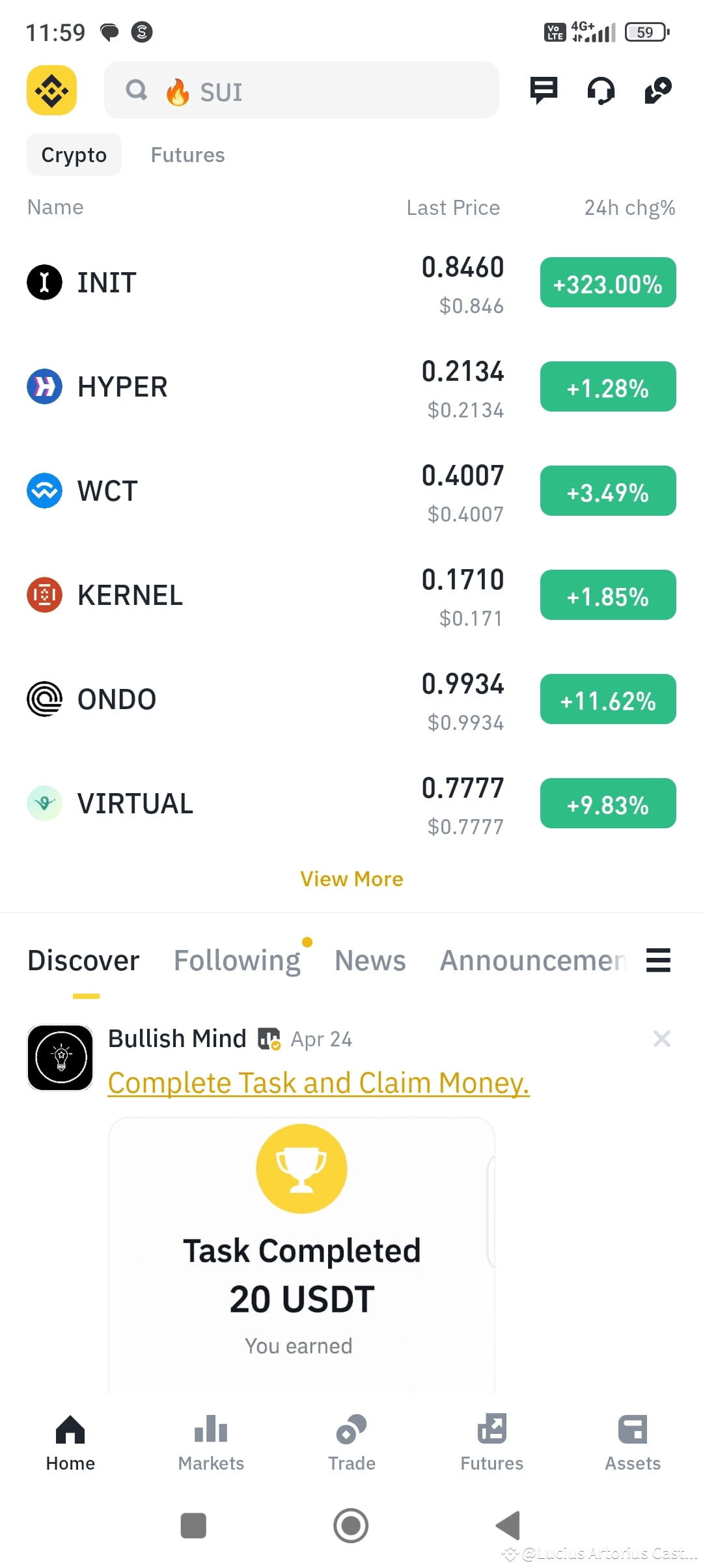$INIT $ONDO $VIRTUAL my watch list just like a old btc | Lucius Artorius Castus on Binance Square