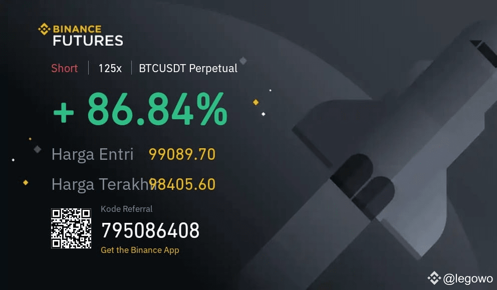 who want to short, target btc 92k | legowo on Binance Square