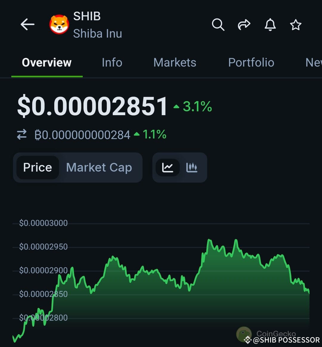 #SHIB seems to have left the turbulence behind! I expect it | SHIB POSSESSOR on Binance Square