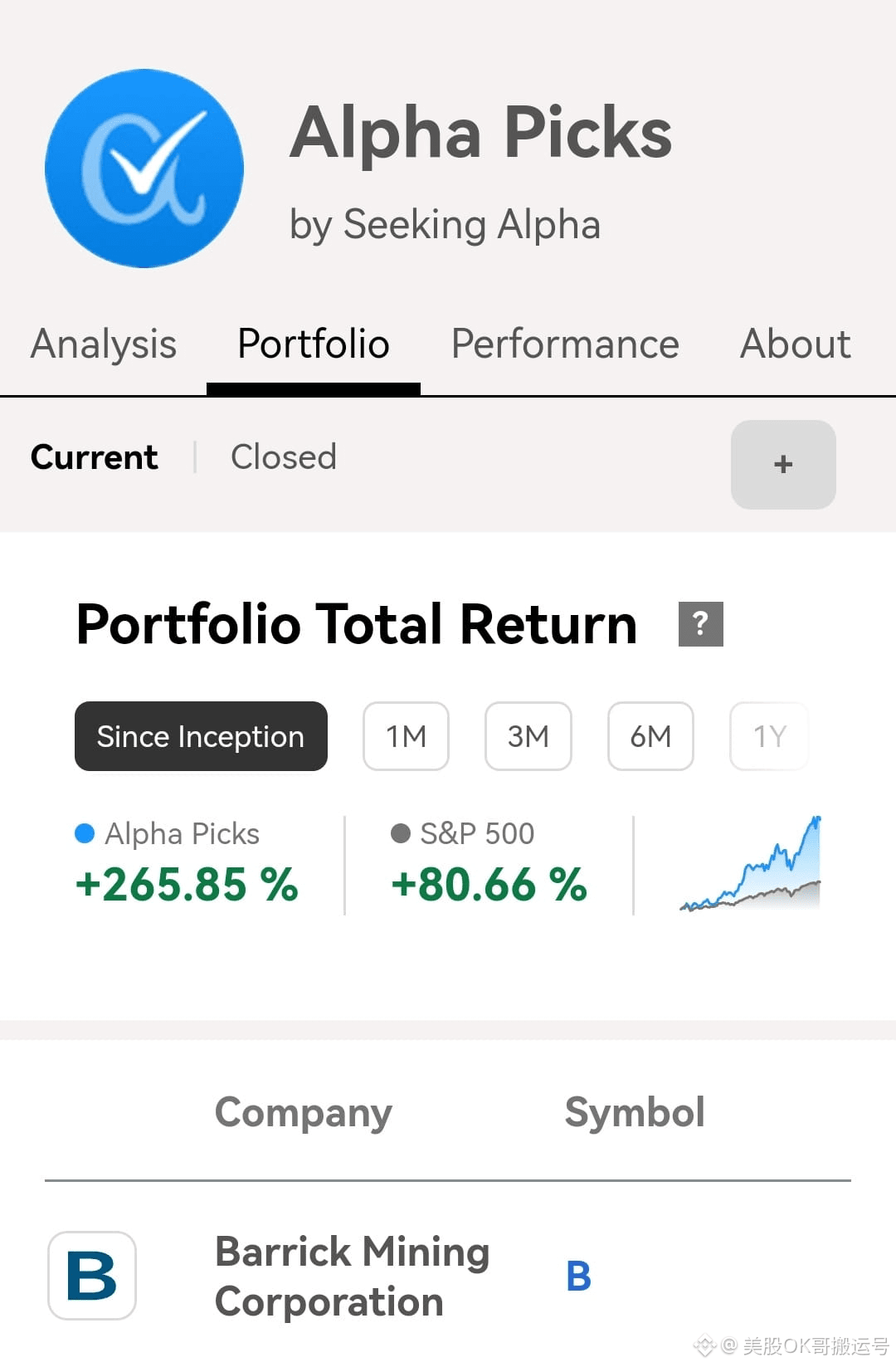 Alpha Picks 2026 Latest Stock Recommendations 01.02: $B. | 美股OK哥搬运号 en ...