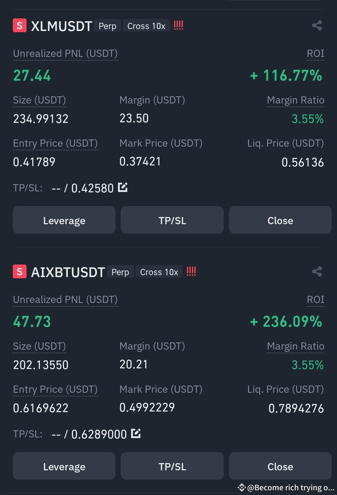 Time to be greedy 🤑 Greed is sometimes better 😜 $XLM $AI | Become rich trying or become btch ...