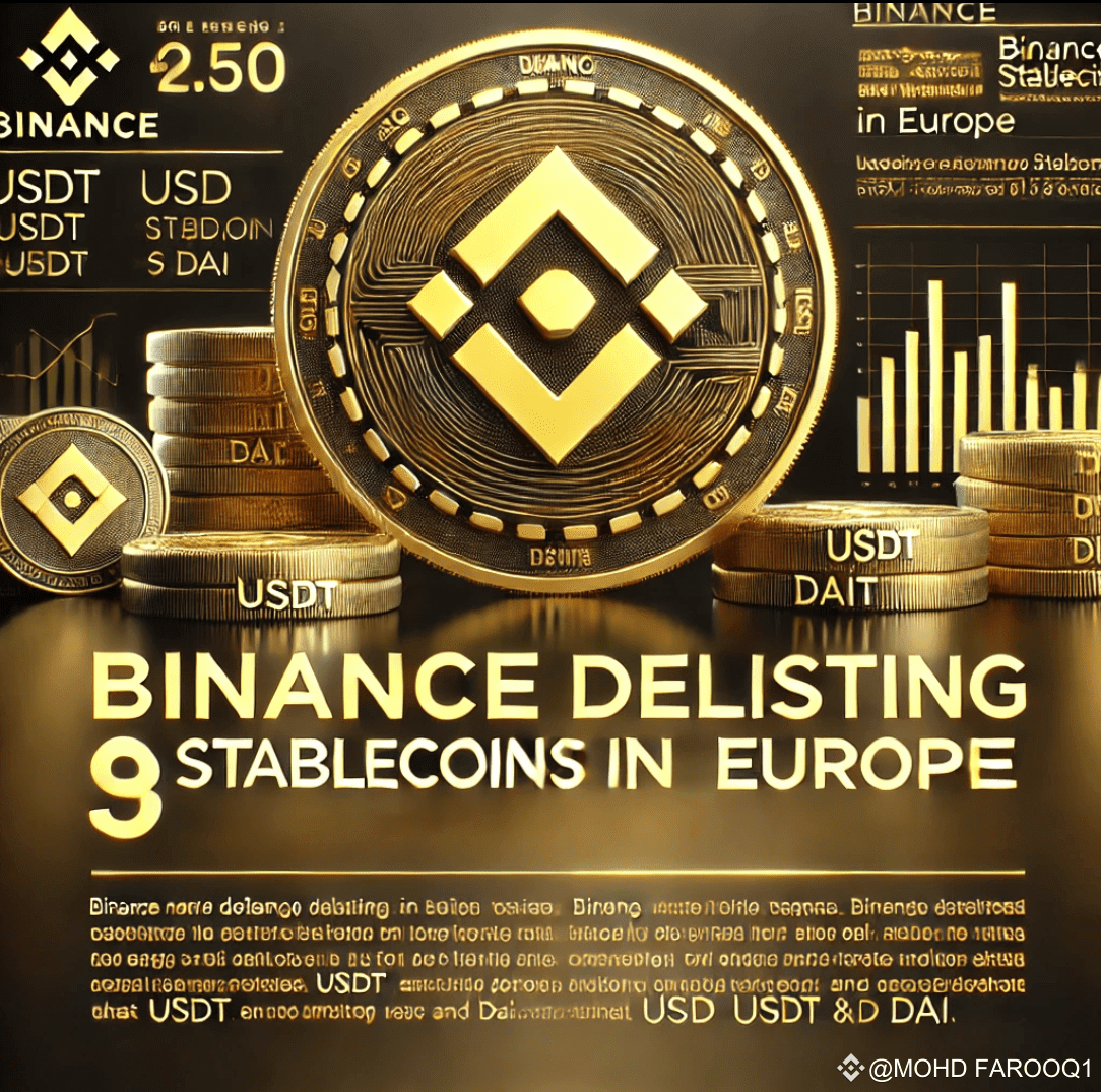 🚨 BREAKING: Binance to Delist 9 Stablecoins in Europe to Co | MOHD ...