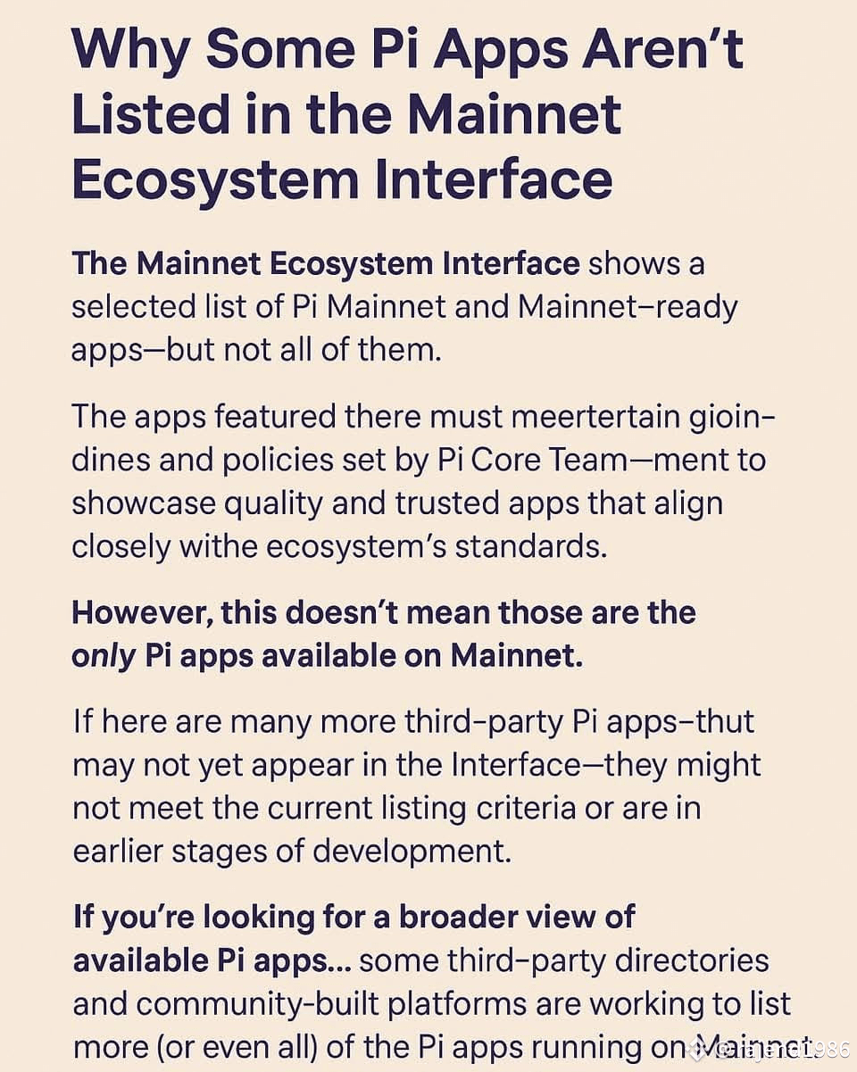 Why Some Pi Apps Aren’t Listed in the Mainnet Ecosystem Inte ...