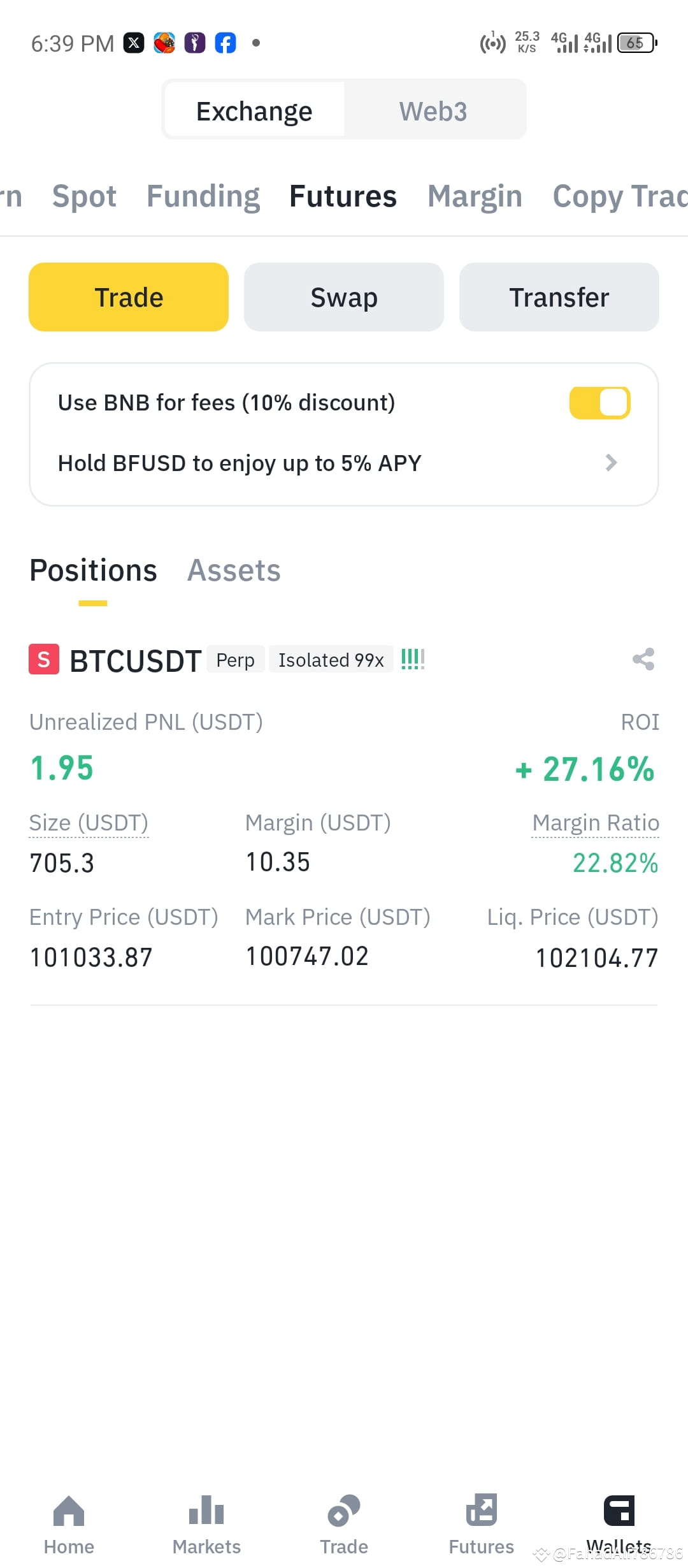 $BTC Please hold Or close friends help me | FahadAli786786 on Binance ...