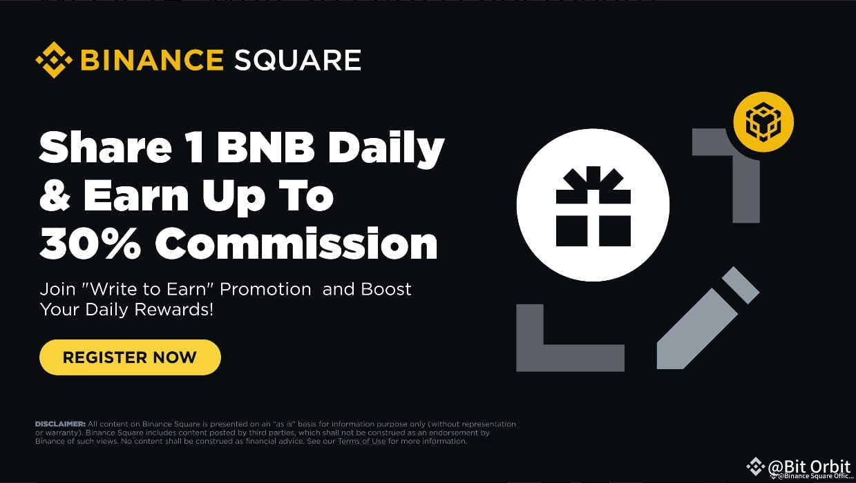 BINANCE DAILY BONUS: Share 1 BNB and Get Rewarded with Up to | Bit Orbit on Binance Square