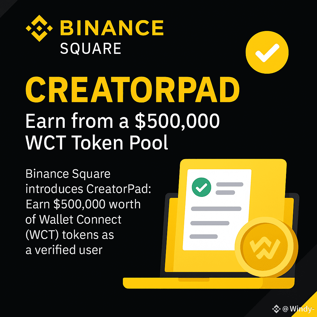 #CreatorPad Binance Square Introduces CreatorPad: Earn from | Windy- on Binance Square