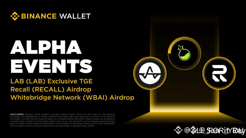 Binance Alpha Events Binance Alpha is a program on the Bina | Sanjit ...