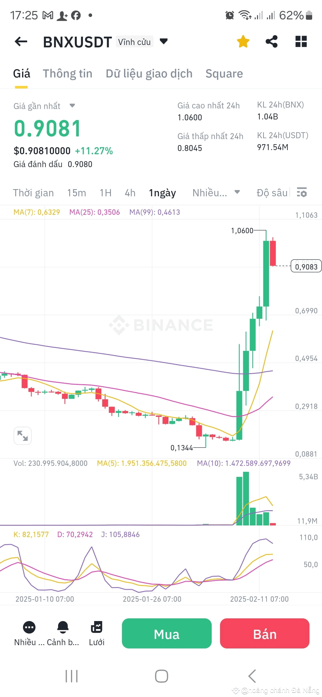 BNX 1 only took 5 days to increase by 9000%, which is x9. Li | hoàng ...