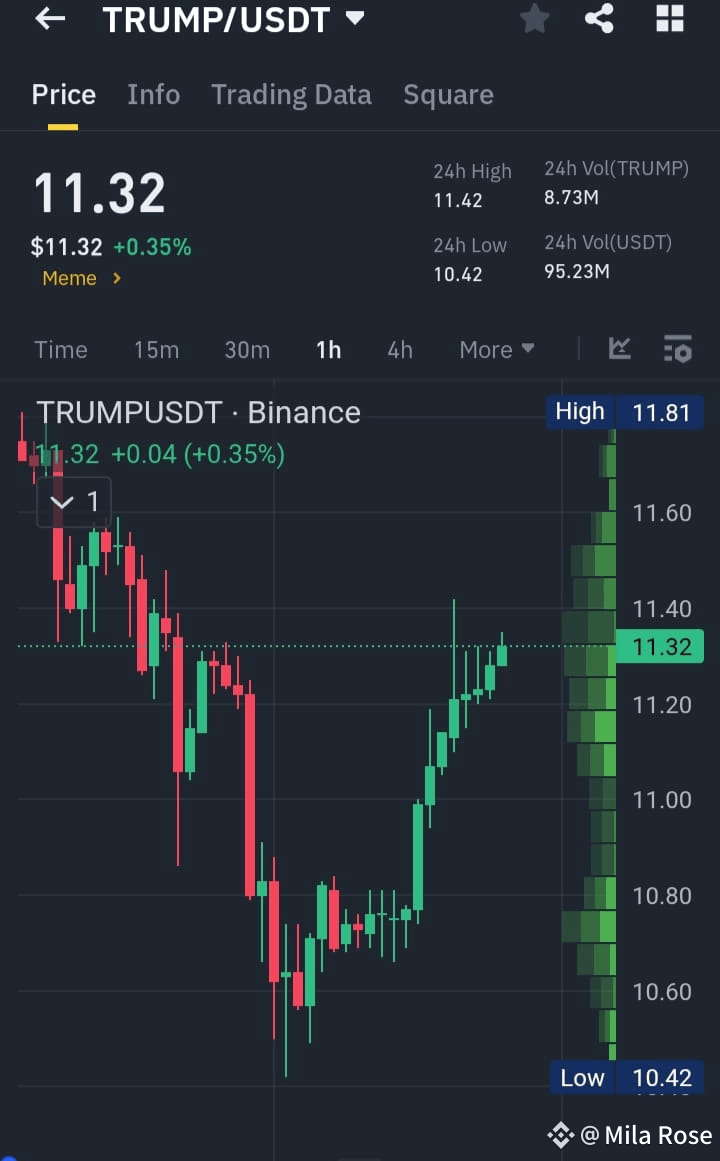 $TRUMP /USDT Bull Run Move Confirm 💯🚀 LONG TRADE SIGNAL | Mila Rose on Binance Square