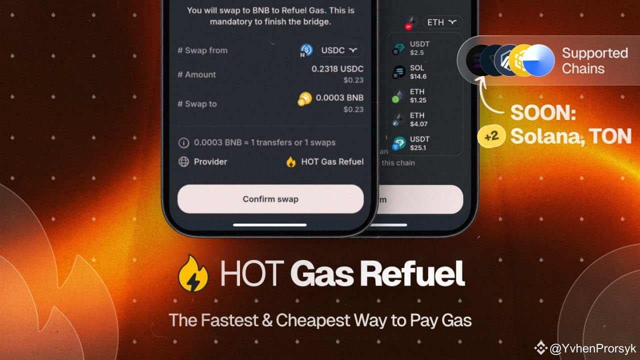 🆕 HOT Gas Refuel is available on BNB, BASE, and Arbitrum [r ...