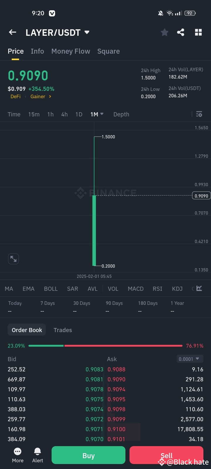 $LAYER New coin alert ☑️📈 , just guys buy to for a 1 to 2 h | Black ...