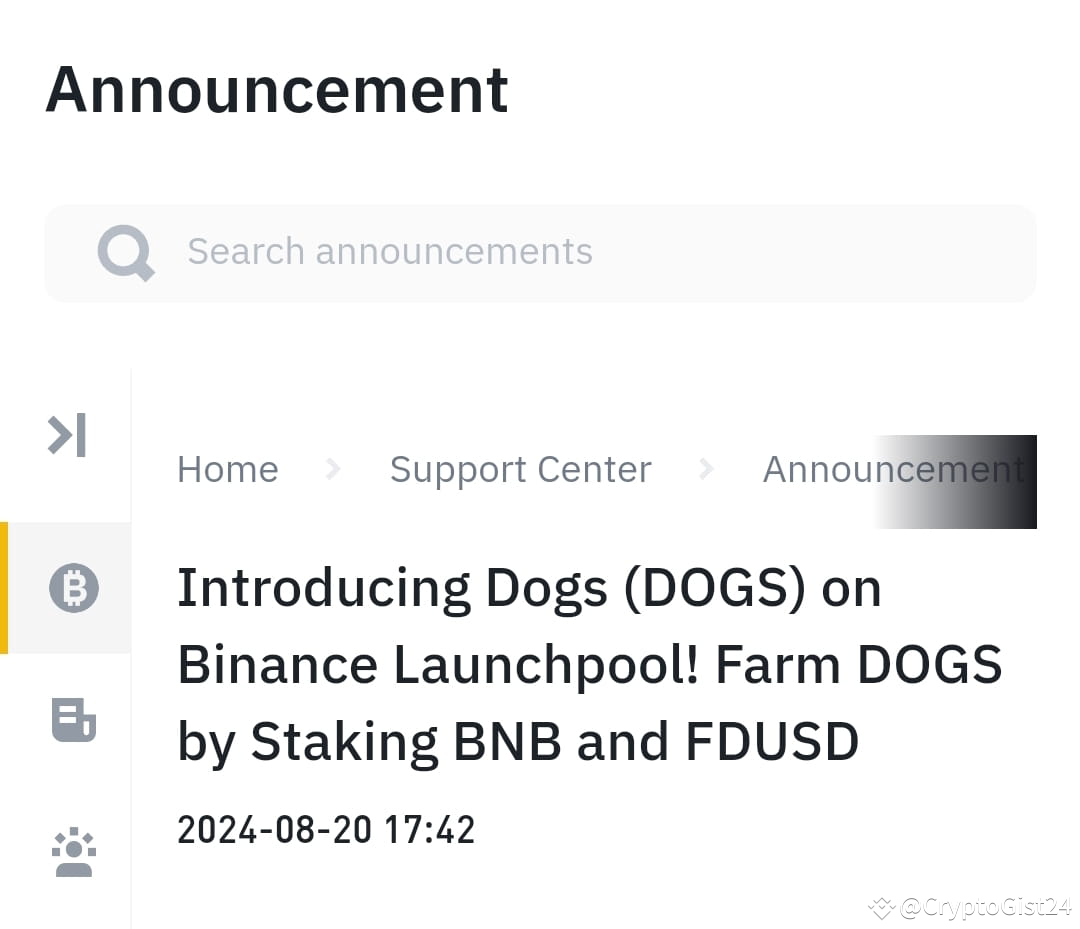 🚨 BREAKING: Binance To List Dogs. Binance has officially a ...