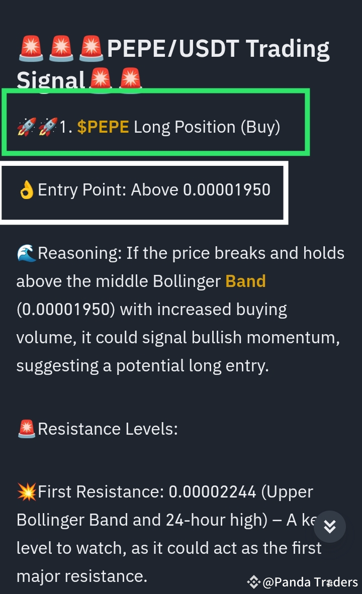 Yayyyyyy 💯💯💯💯$PEPE all Tps Hit 🎯🎯 $PEPE breakout was | Panda Traders on Binance Square