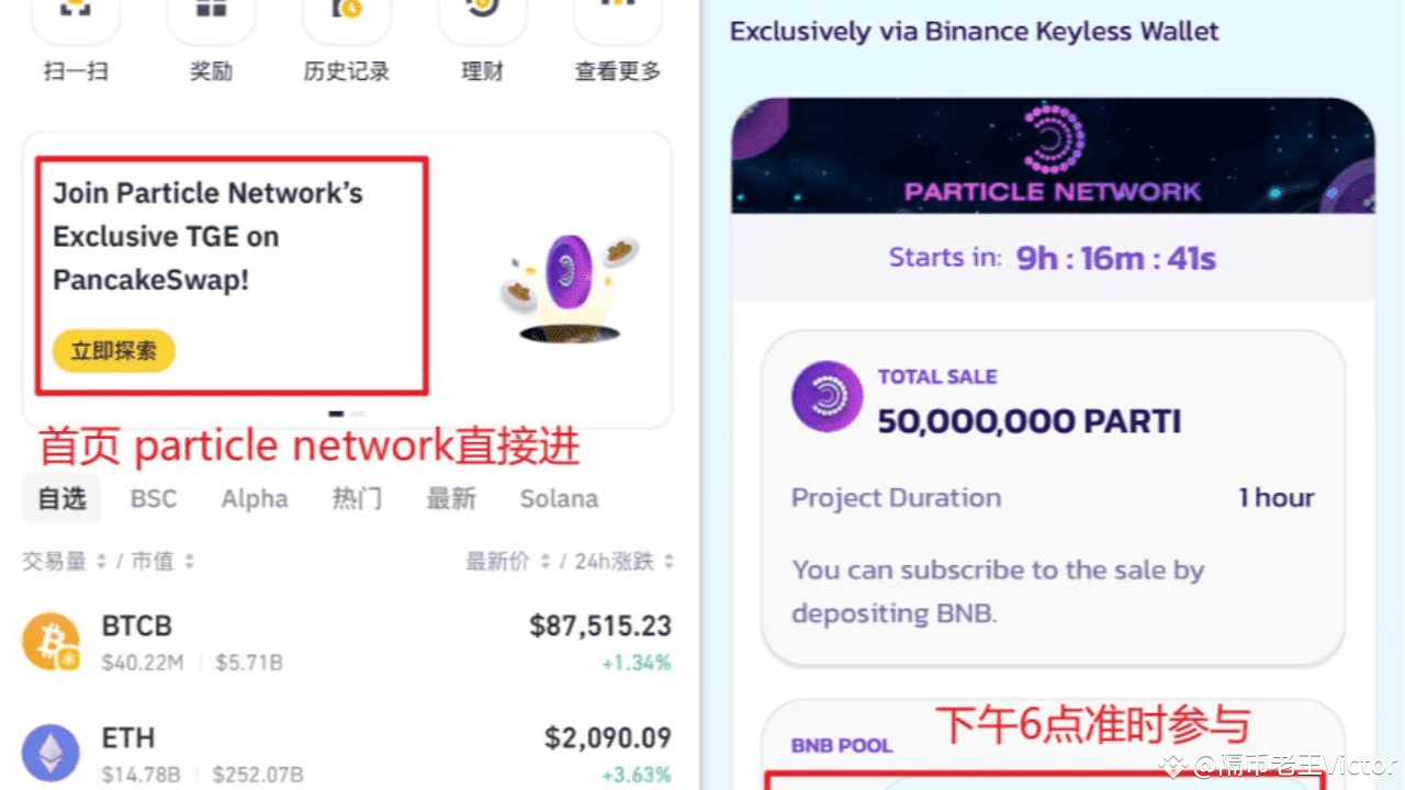 Binance Wallet Particle Network TGE (March 25, 2025) Participation ...