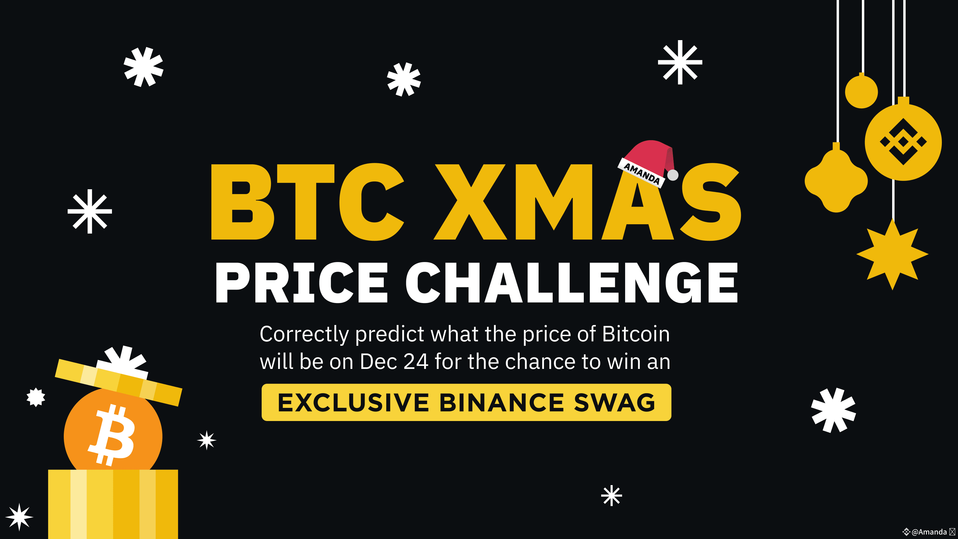 $BTC XMAS Price Challenge is HERE! 🎄 Ready to test your | Amanda 🔶 on ...