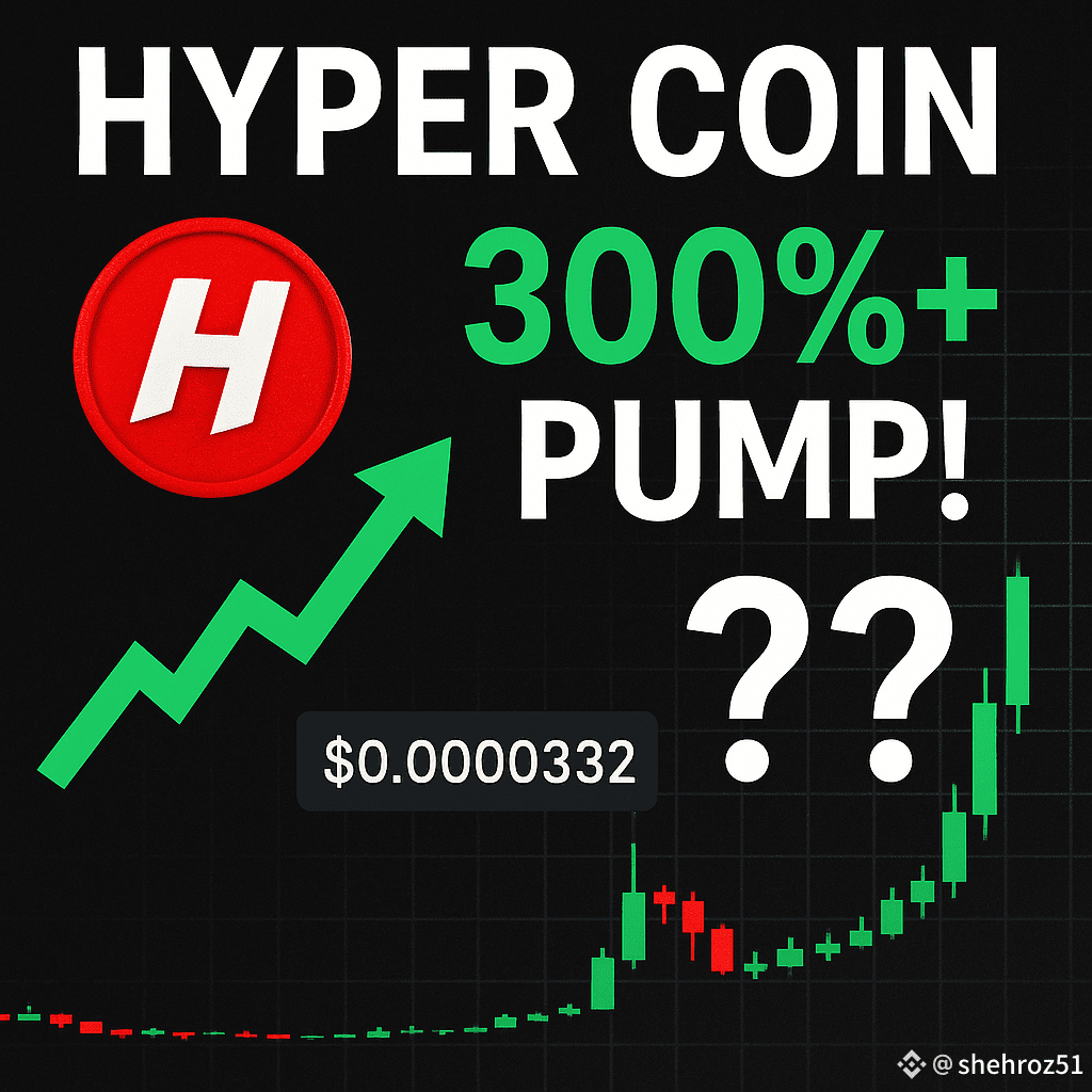 🚀 ¡HYPER Coin ha explotado más del 300% hoy! Pero la pregun | shehroz_Crypto en Binance Square