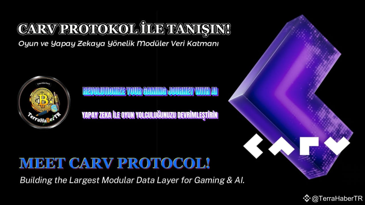 ¡CONOCE EL PROTOCOLO CARV! Capa de datos para juegos e inteligencia artificial | TerraHaberTR en ...