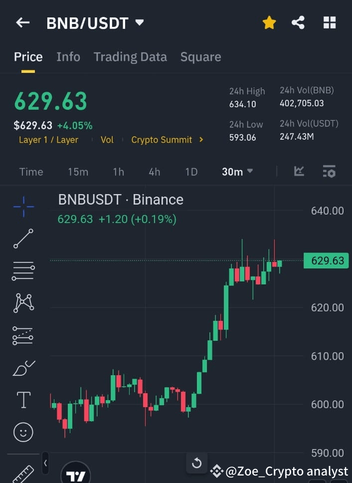 $BNB /USDT Bull run alert 🔥 💯 BULL RUN IN ACTION! 🚀🔥 | Zoe_Crypto analyst on Binance Square