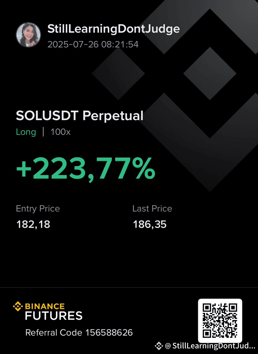 🚀 $SOL SOLUSDT +223% | 100x Leverage – We go high or go | My Trading ...
