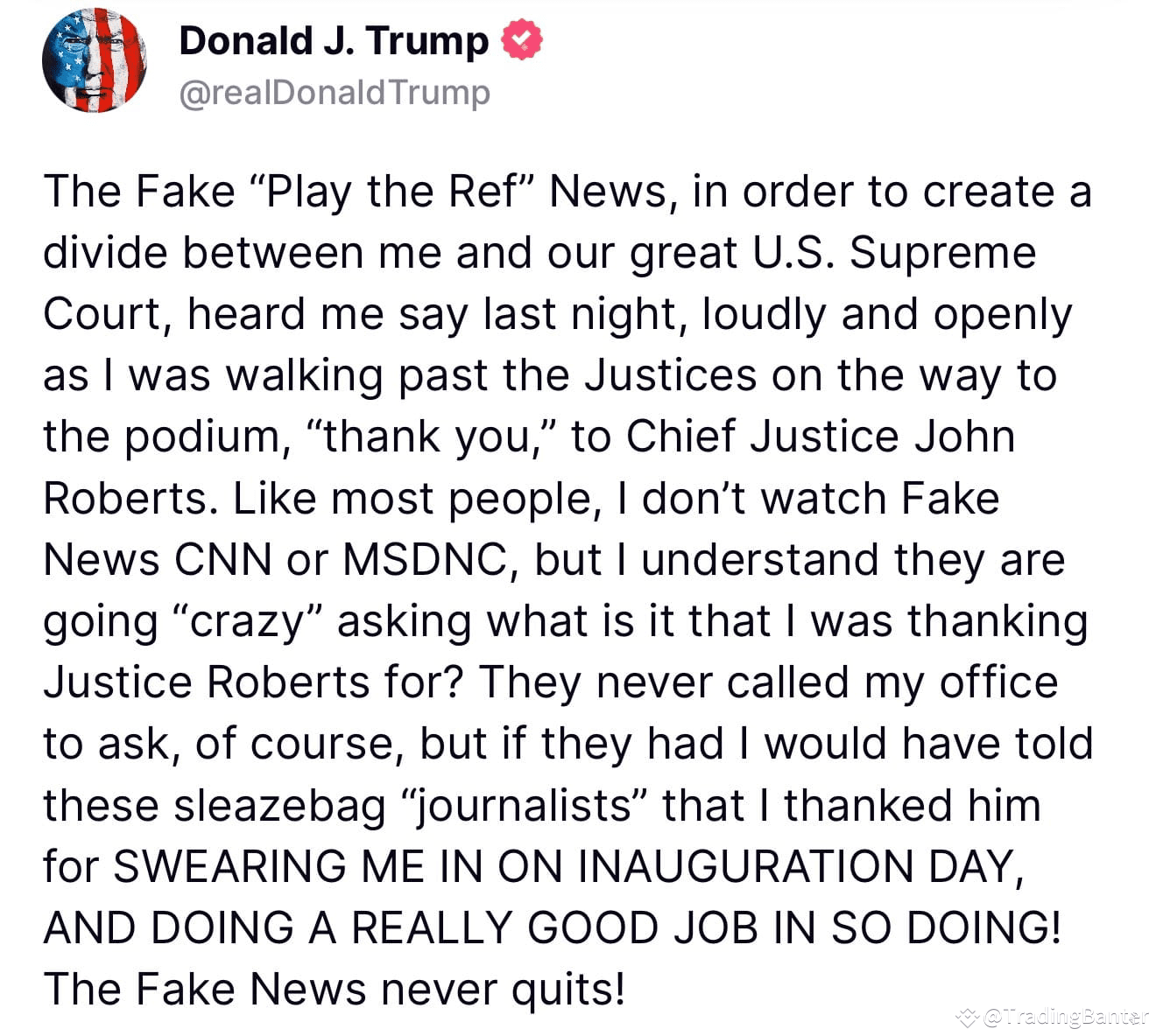🚨 Trump just posted this slamming corrupt fake news “journa ...