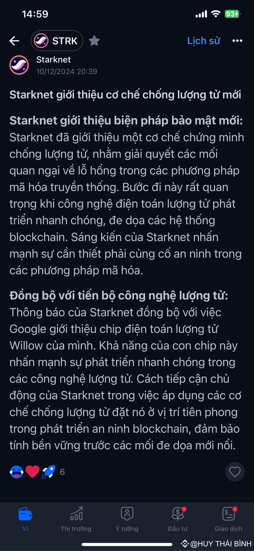 STRK a coin with technology proving quantum resistance like | HUY THÁI ...