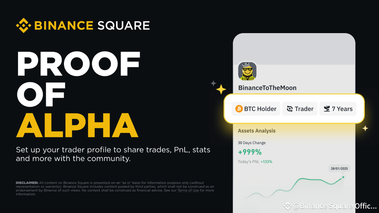 Upgrade your account with Trader Profile | Binance Square Official on ...