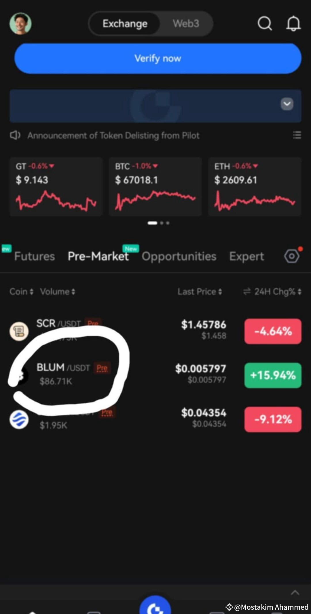 blum..pre-market in "Gate.io"🤑 | Mostakim Ahammed on Binance Square