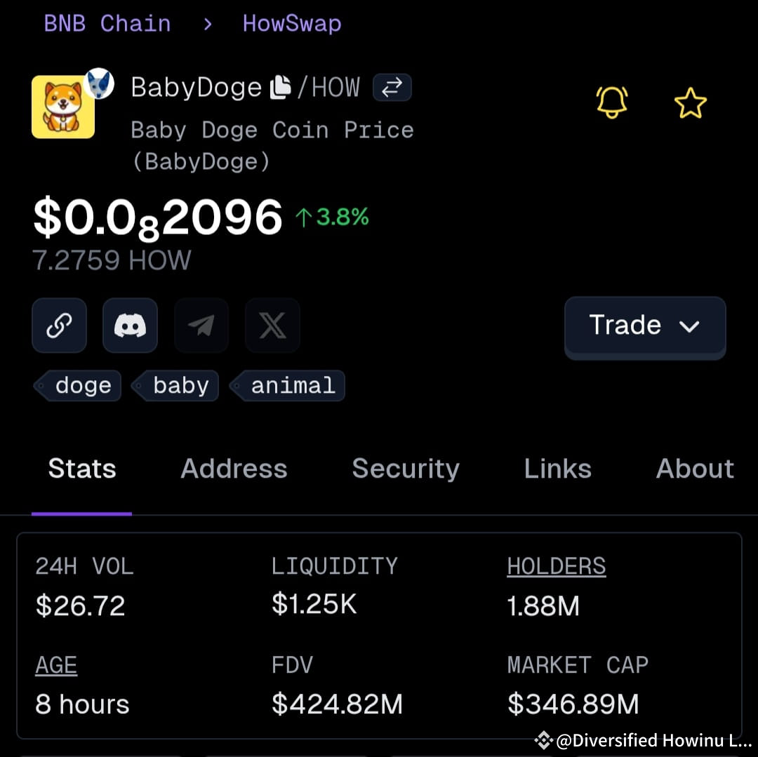 New Liquidity Pool On HowSwap #HOWINU | $1MBABYDOGE #BNB | Diversified Howinu Liquidity on ...