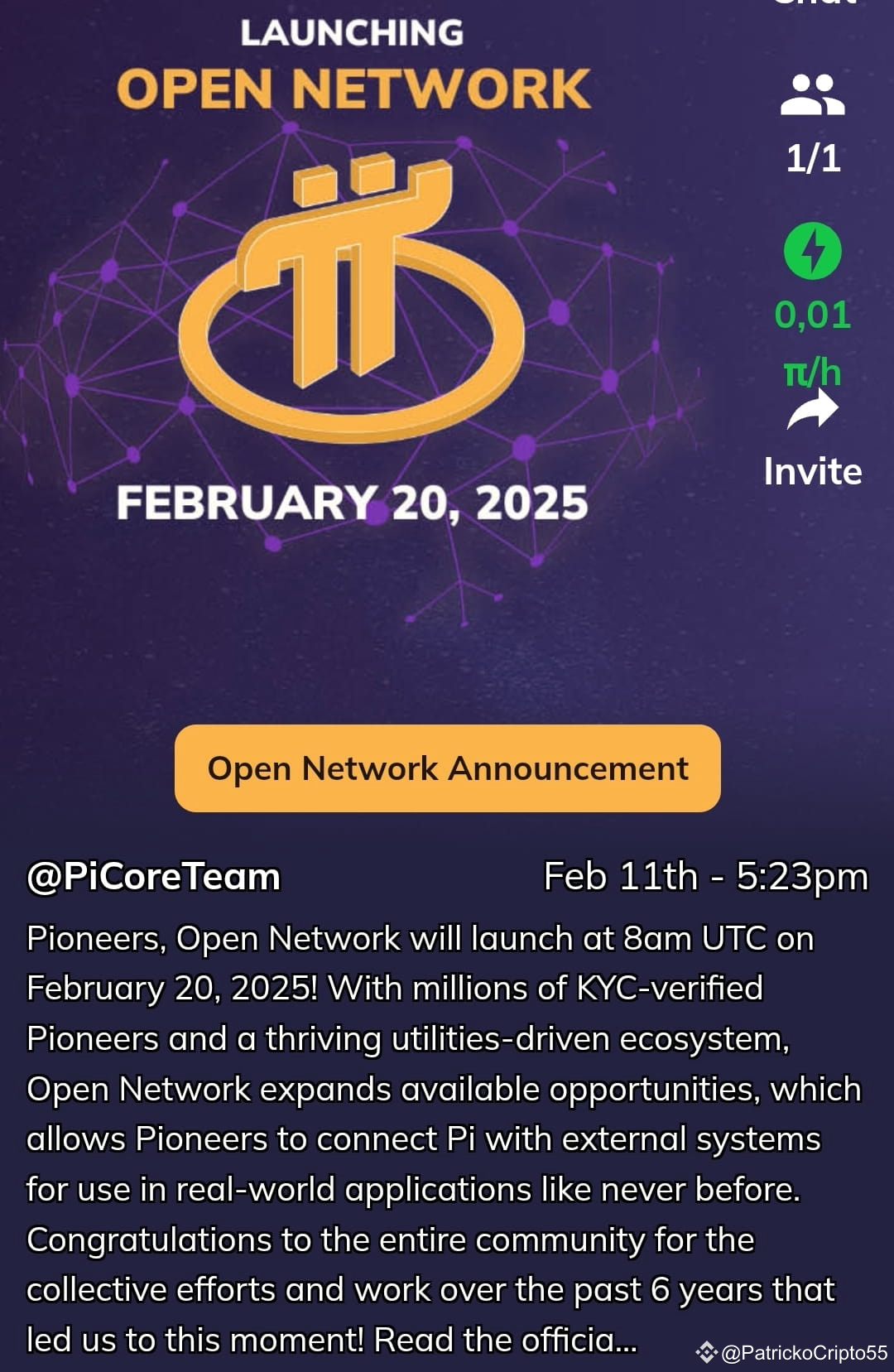 Pi will make us rich soon. PI token is currently valued at 6 ...