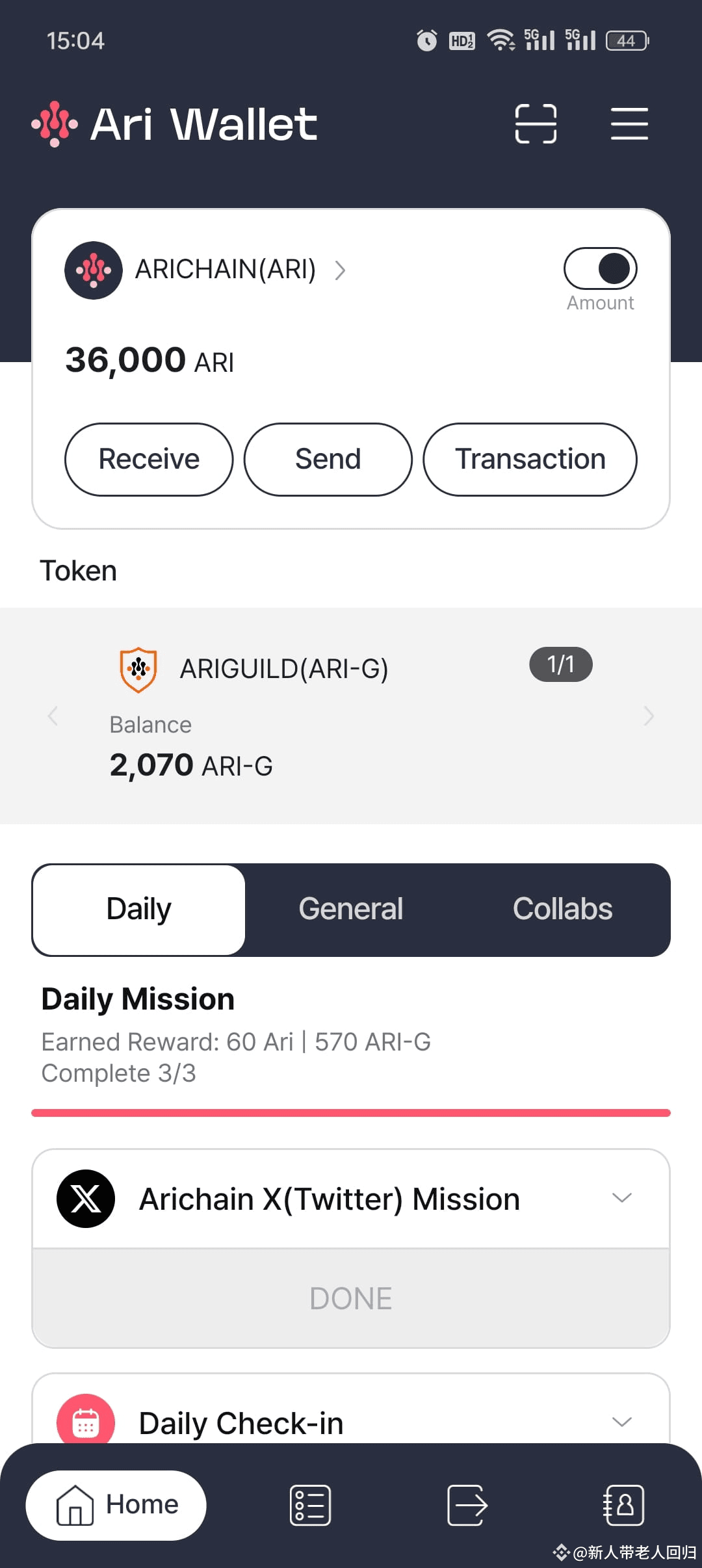 Ari Chain is an L1 blockchain, and its Ari Wallet allows use | 新人带老人回归 ...