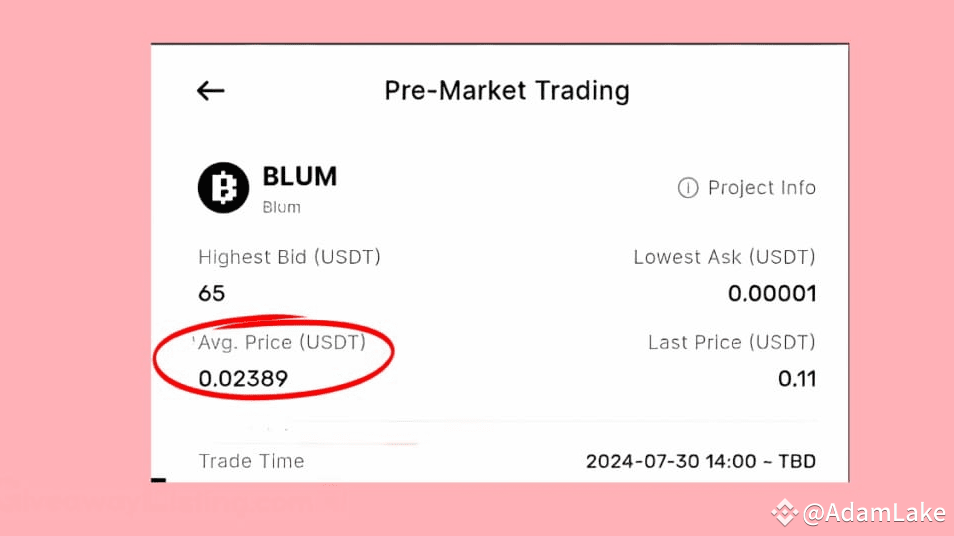 Blum Pre Market Price and new listing date 💥⚡🌪️ | Bullish Boss on Binance Square
