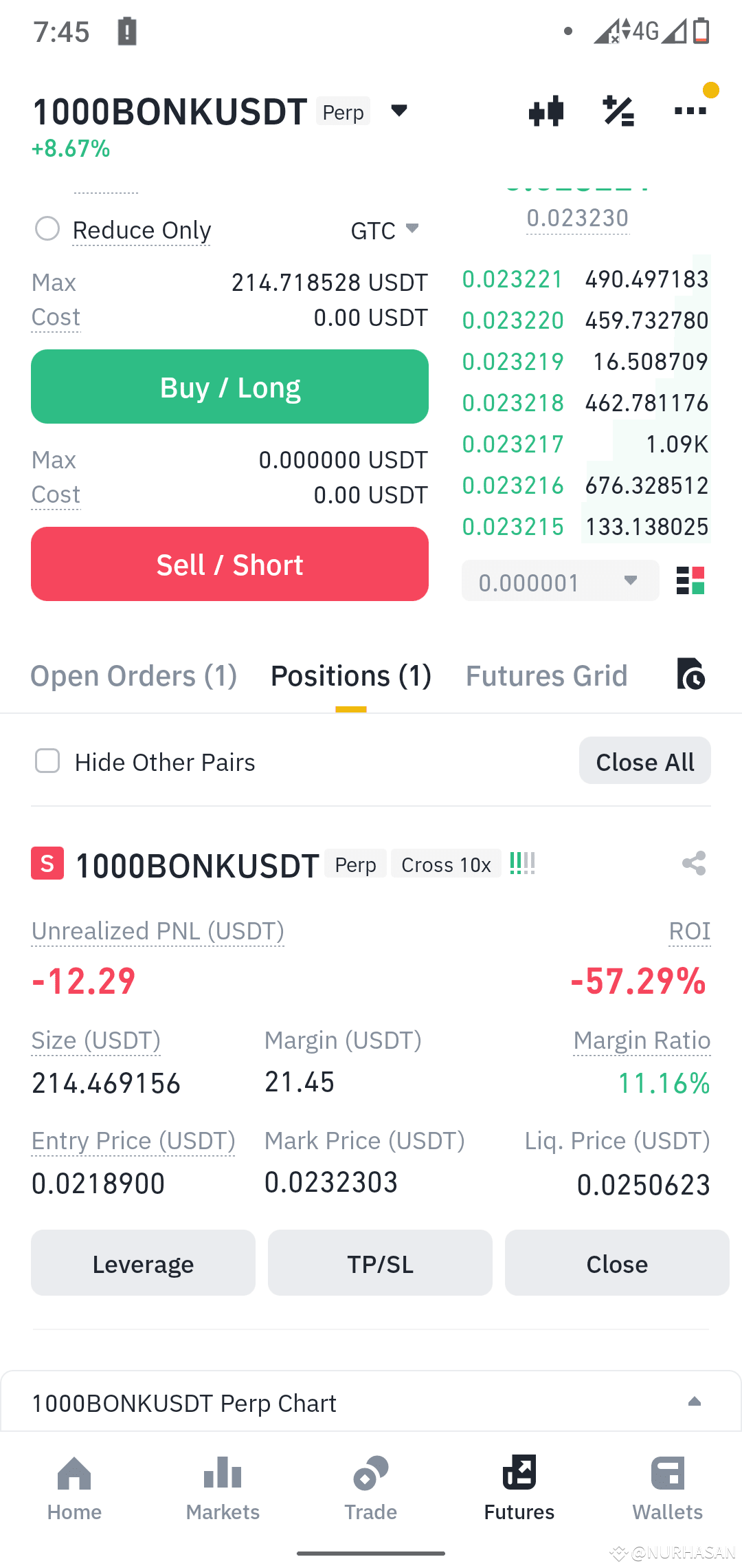 #1000BONK/USDT hold or sell | NURHASAN on Binance Square
