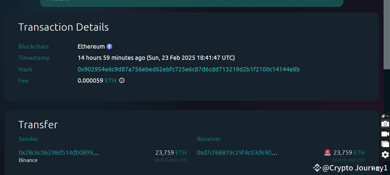 🚨 Massive Ethereum Transfer: 23,759 $ETH (Worth $66.8M) Mo | Crypto ...