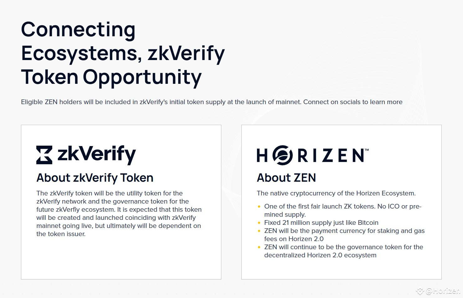 #ICYMI, eligible $ZEN holders will be included in @ZKVProtoc | Horizen ...