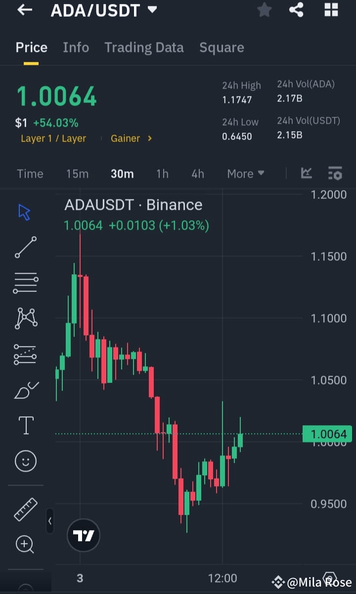 $ADA /USDT Strong Bullish Momentum Continue 💯 🔥 Ready Fo | Mila Rose on Binance Square