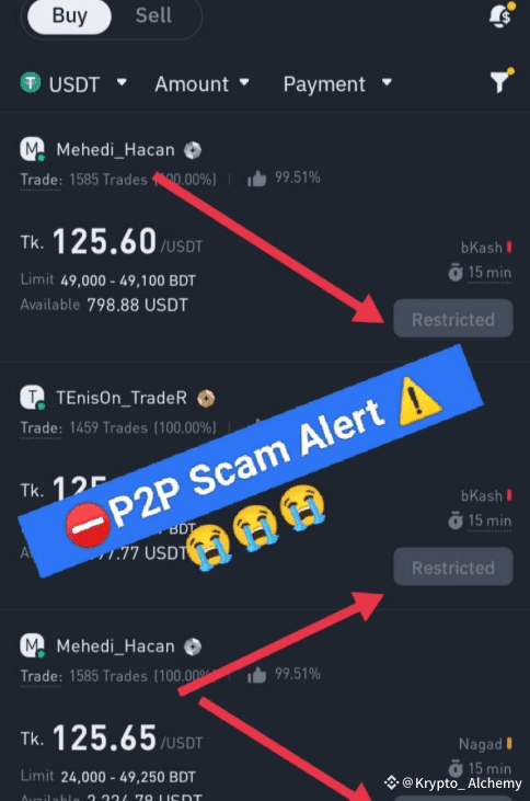 🚨 SCAM ALERT on Binance P2P! 🚨 They're not "hacking" you | Krypto_ Alchemy on Binance Square